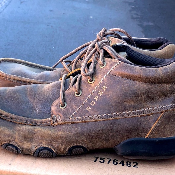 Roper | Shoes | Roper Mens Chukka Boots Brown Leather Moc Toe Handmade ...